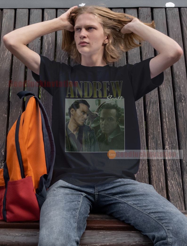 Andrew Scott Shirt T-shirt Unisex Cotton Vintage 90's Graphic Tee ...
