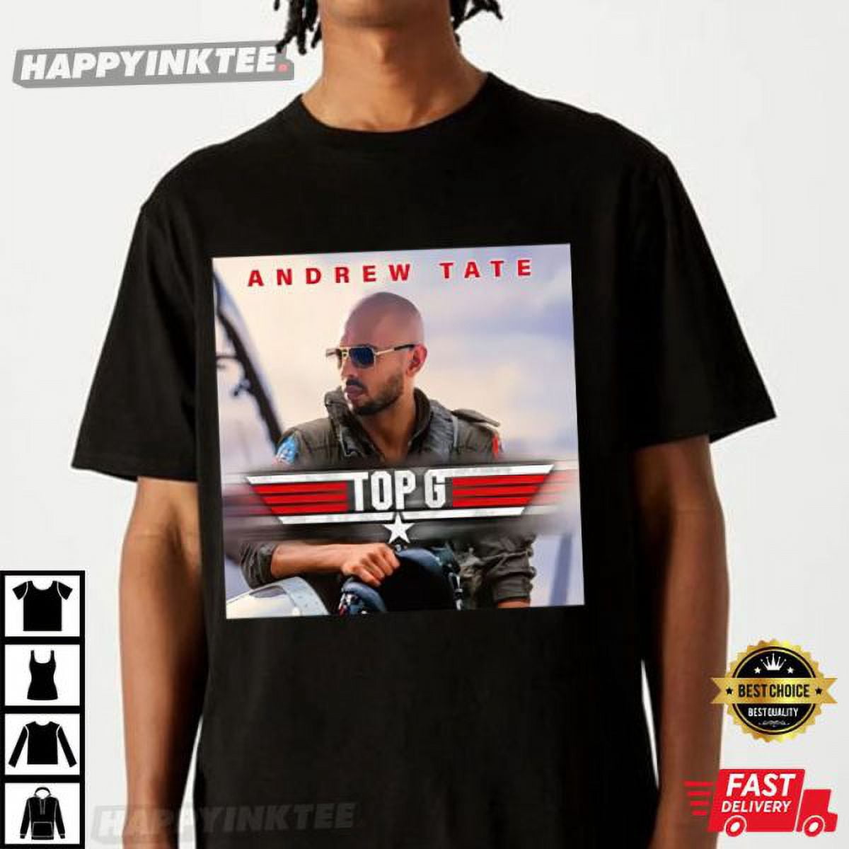 Andrew Tate Top G 2022 T-Shirt - Walmart.com