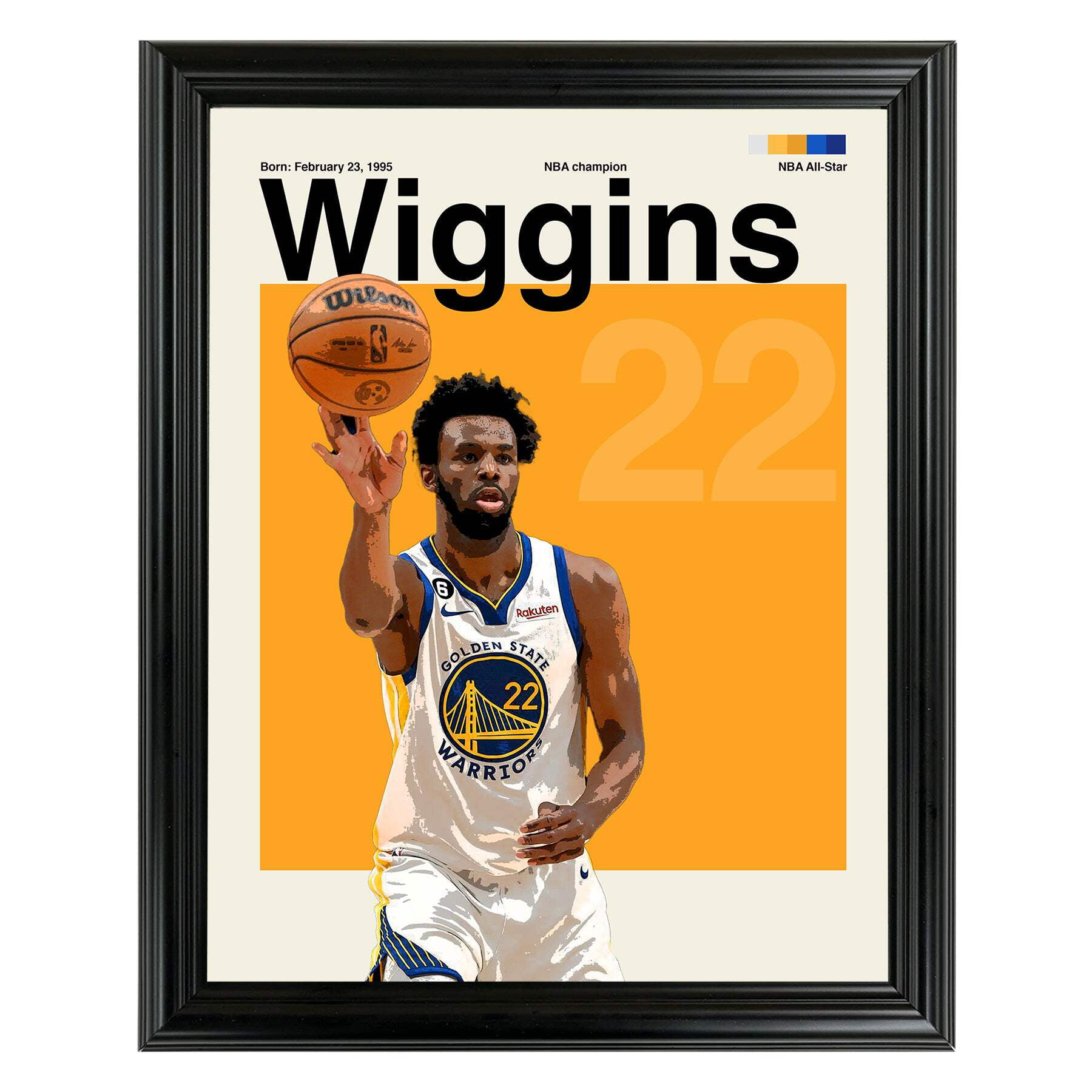 Andrew Wiggins Framed Sports Art Photo by Thomas Maxwell - Walmart.com