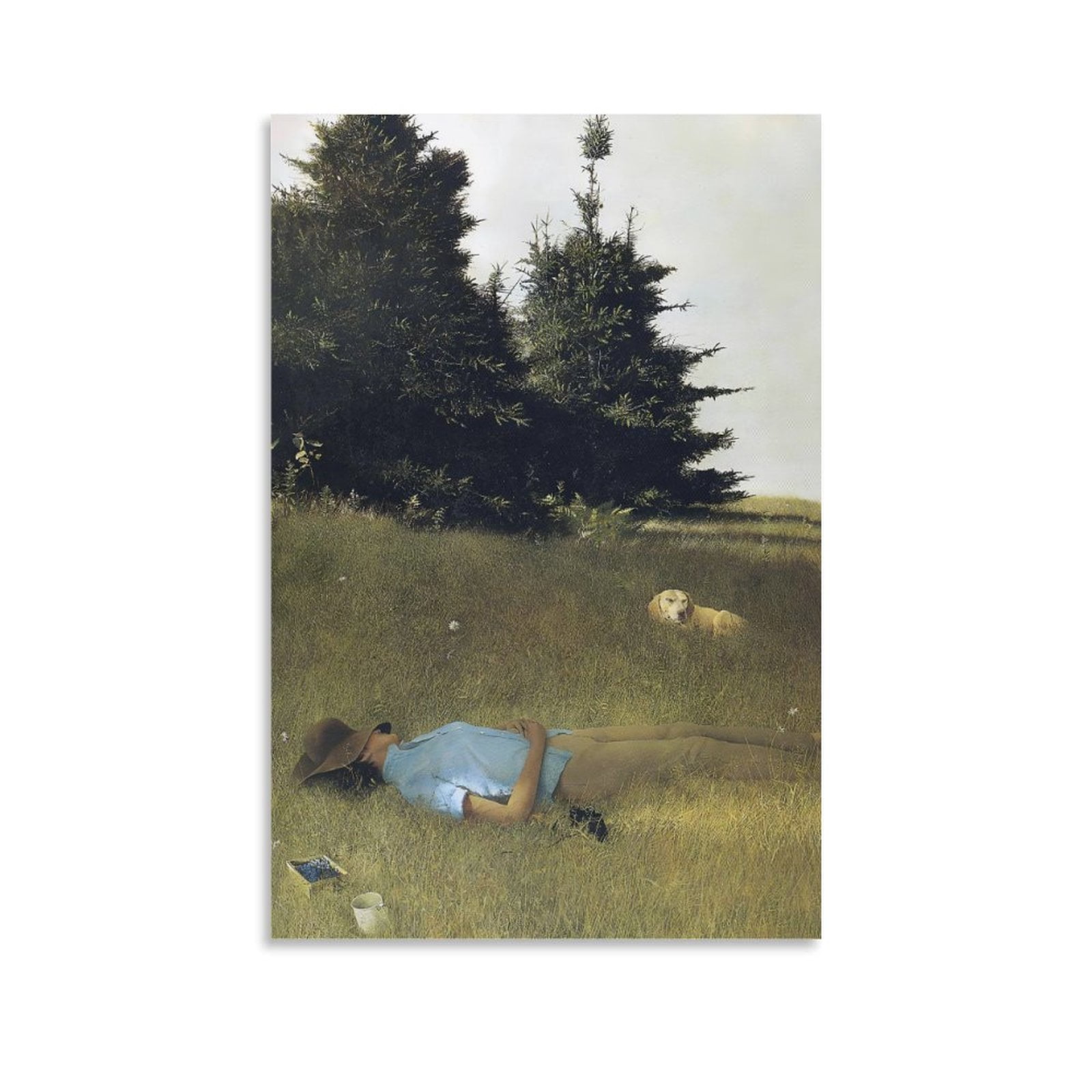 Andrew Wyeth Art Painting Poster Distant Thunder Canvas Wall Art Poster ...