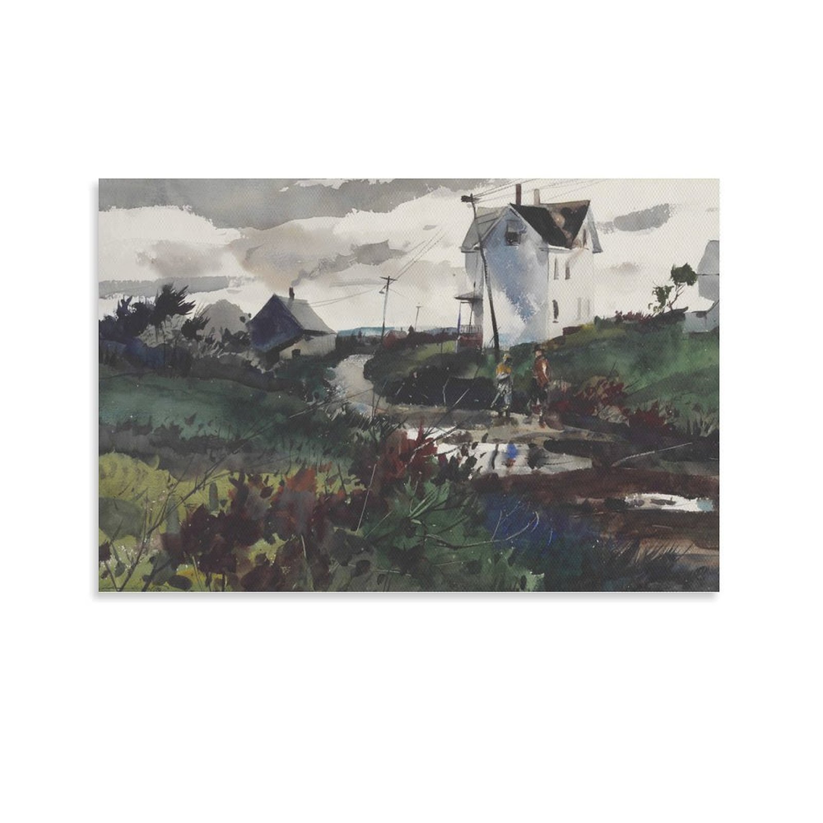 Andrew Wyeth The Artist Poster America Watercolour Picture Print Canvas ...