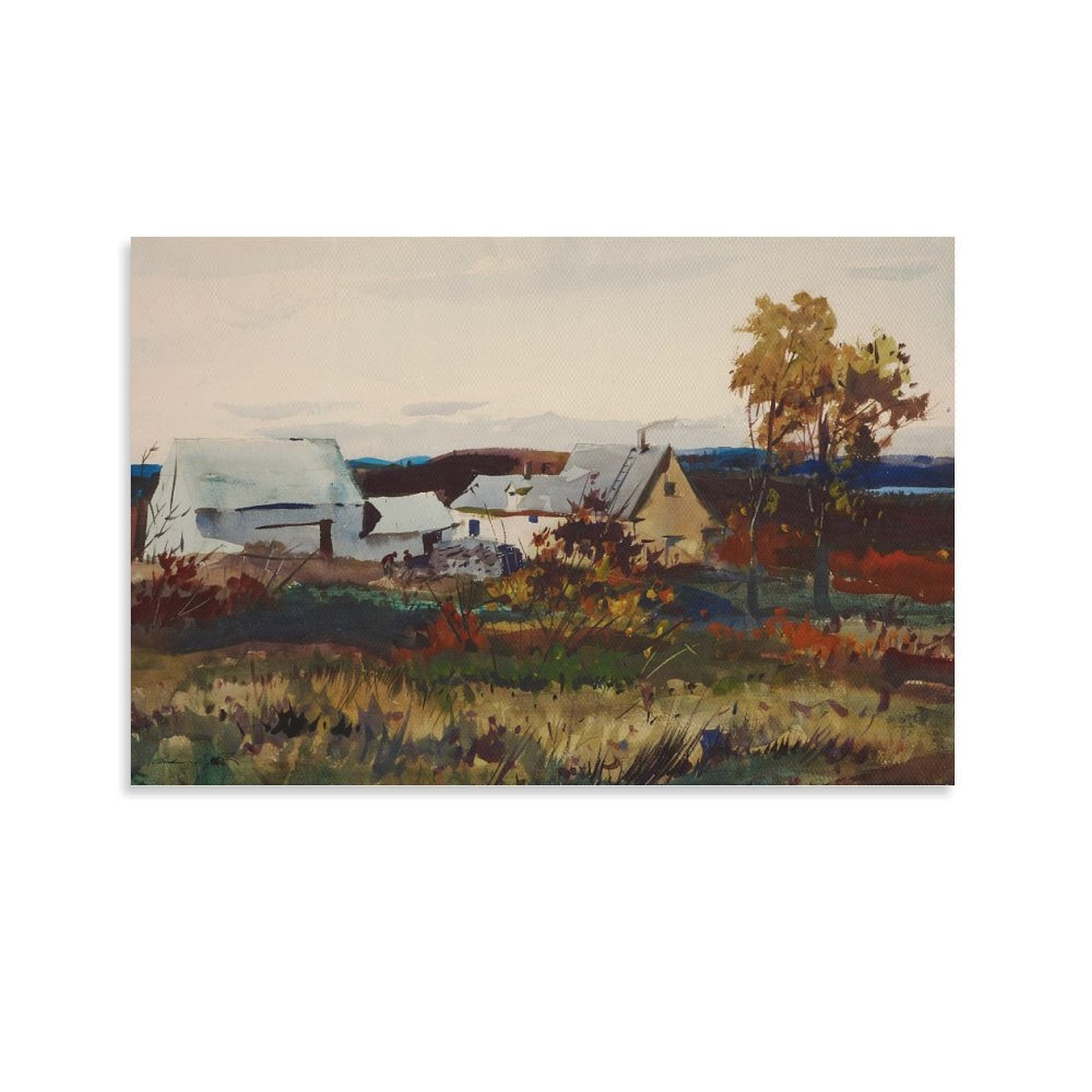 Andrew Wyeth Hill Farm Canvas Printing Famous Paintings, Wall Art ...