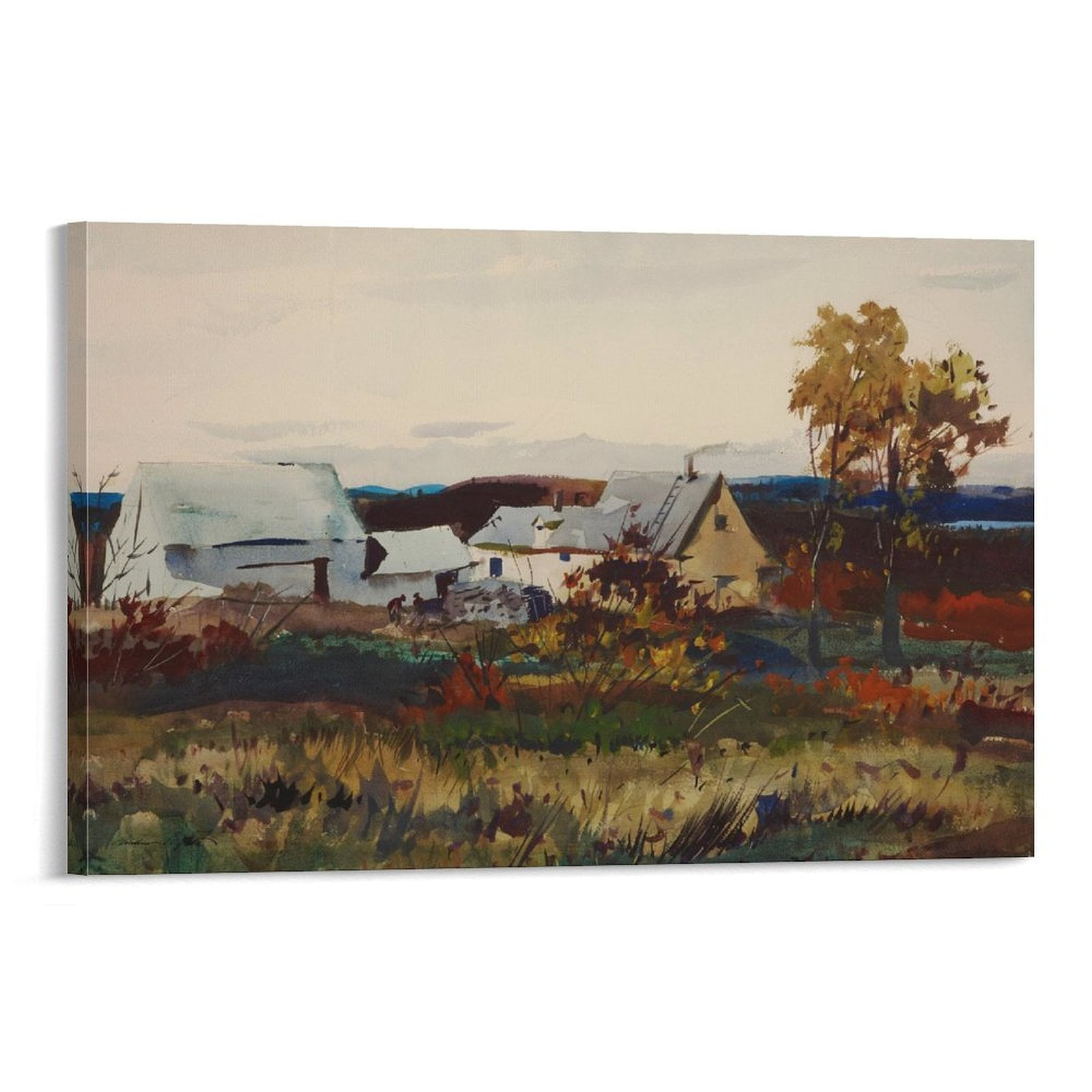 Andrew Wyeth Hill Farm Canvas Printing Famous Paintings, Wall Art ...