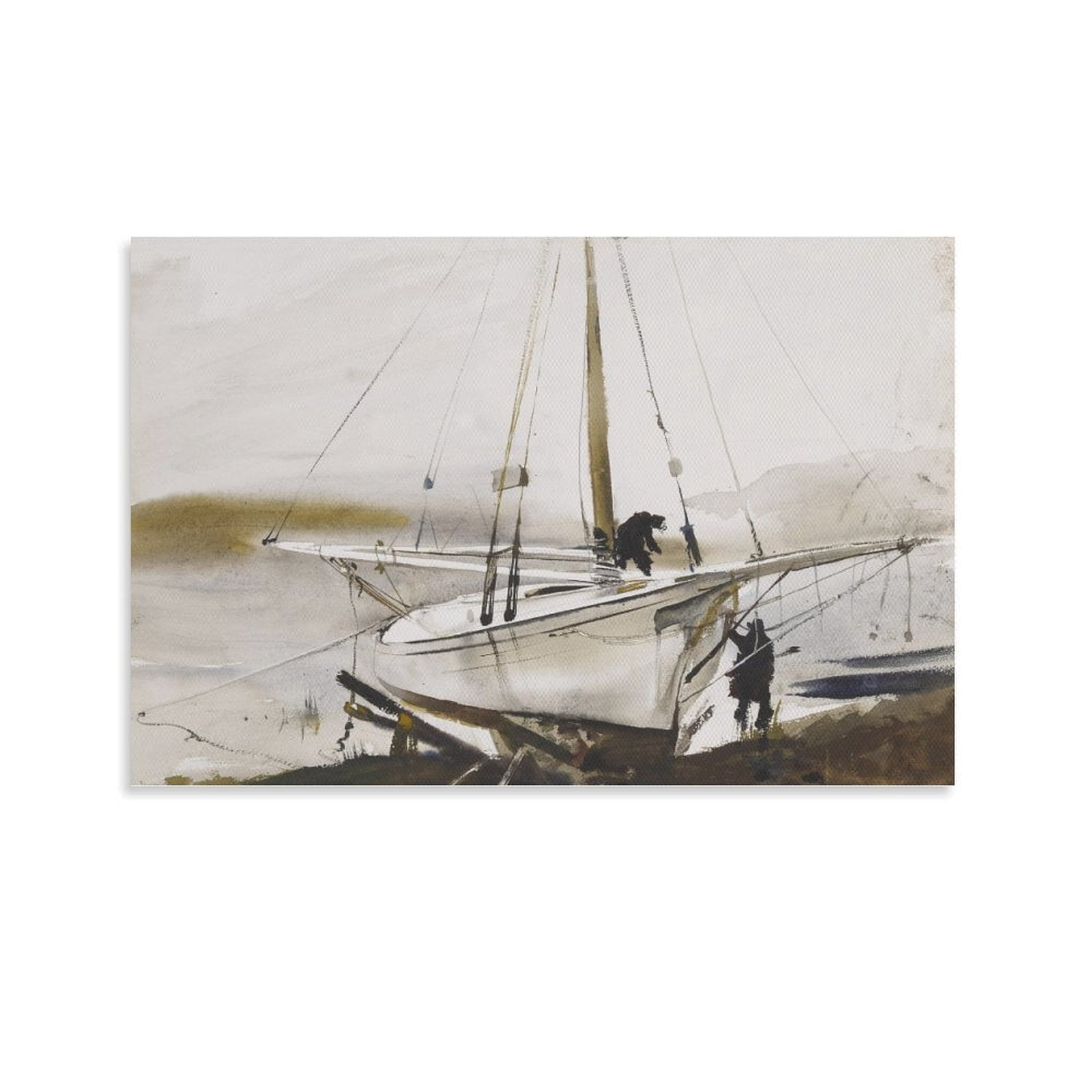 Andrew Wyeth Painting The Canvas Printing Famous Paintings, Wall Art ...
