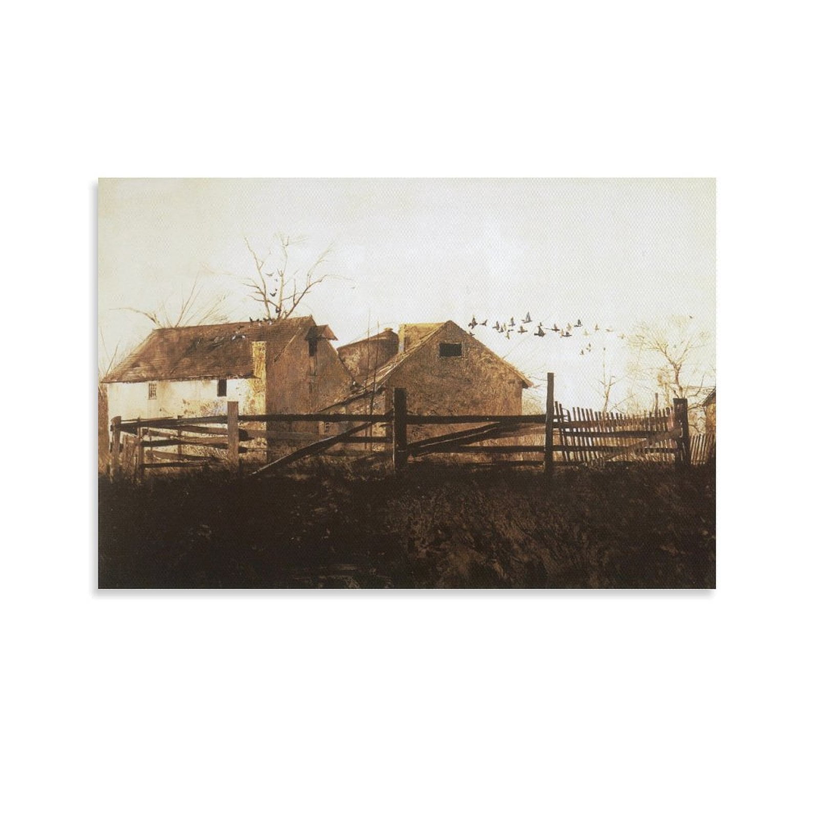 Andrew Wyeth Poster Print The Mill by Andrew Wyeth Paintings Canvas Art ...
