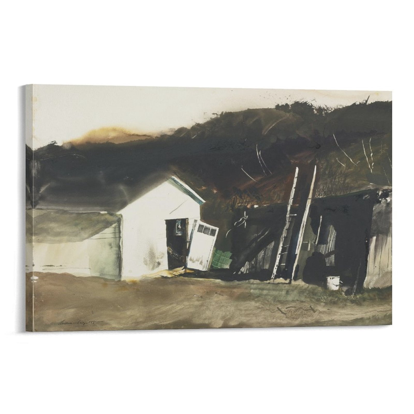 Andrew Wyeth Print Painting Barn Lamp Poster Wall Art Poster Scroll ...
