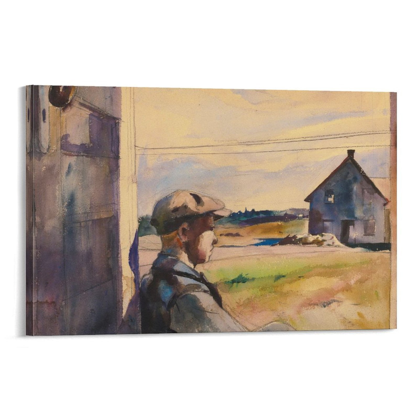 Andrew Wyeth Print Painting In The Doorway Poster Canvas Wall Art ...