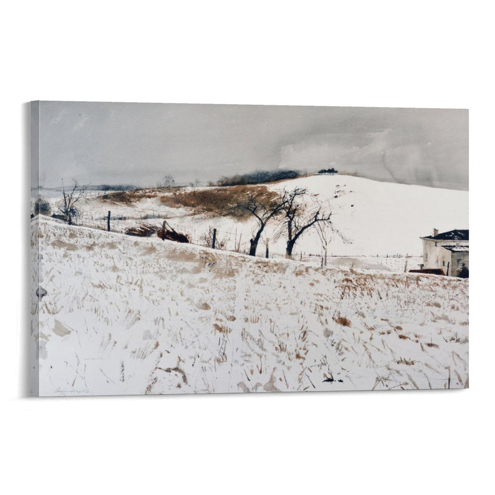 Andrew Wyeth Print Painting Fence Line Canvas Poster Poster Cool ...