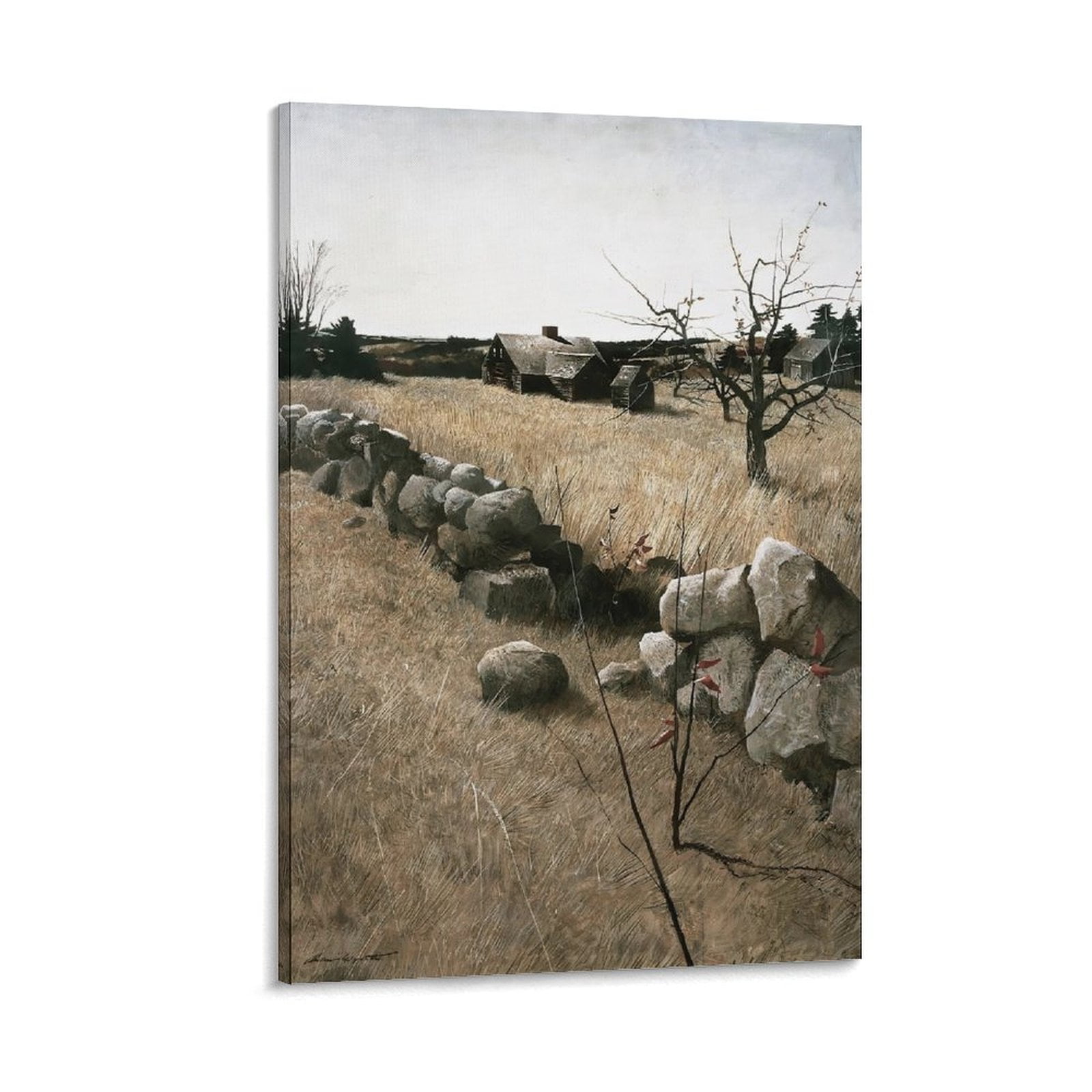 Andrew Wyeth Print Painting The Stone Fence Wall Art Poster Gifts ...