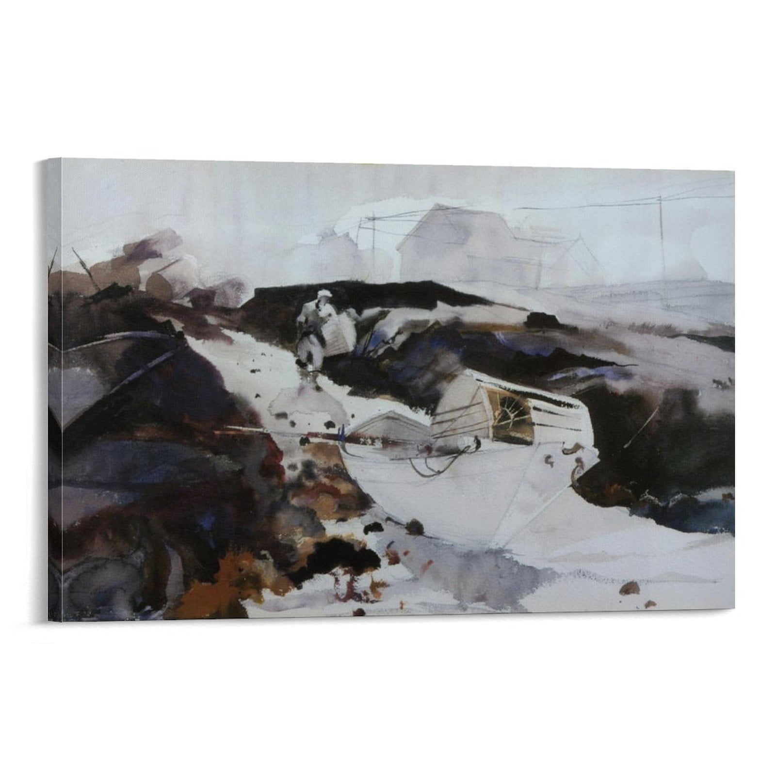 Andrew Wyeth Print Painting The White Dory Artworks Canvas Poster ...