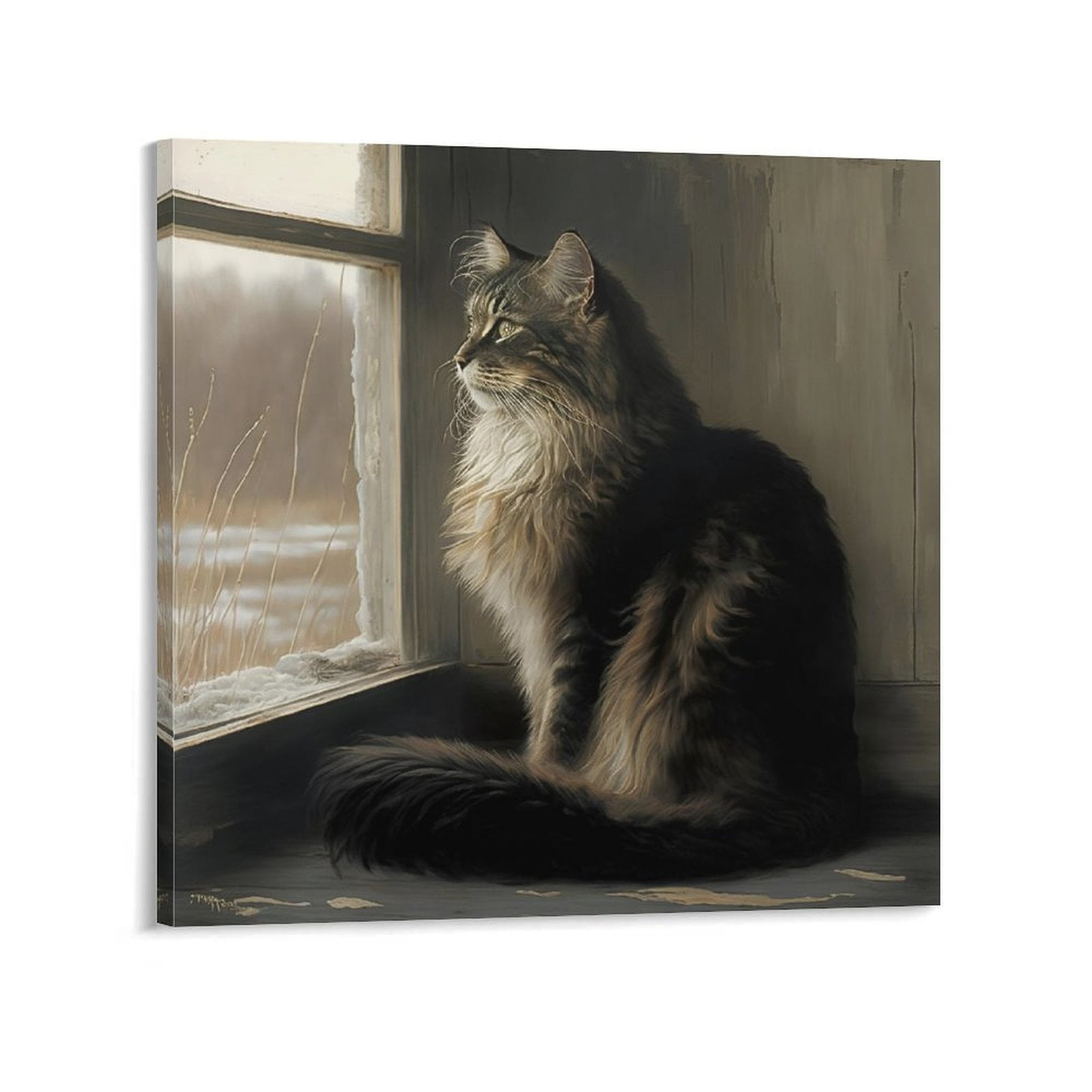 Andrew Wyeth Prints Paintings Cute Mainecoon Cat by Andrew Wyeth Poster ...