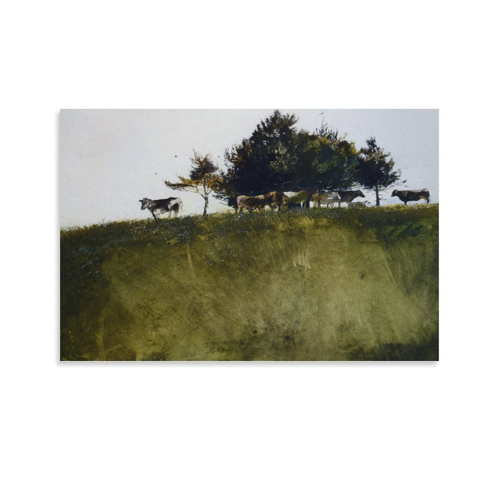 Andrew Wyeth Shadey Trees Painting Art Poster Artworks Picture Print ...