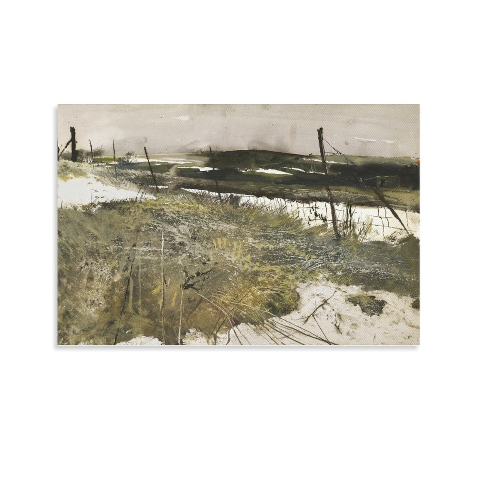 Andrew Wyeth Thawing Canvas Printing Famous Paintings, Wall Art Posters ...