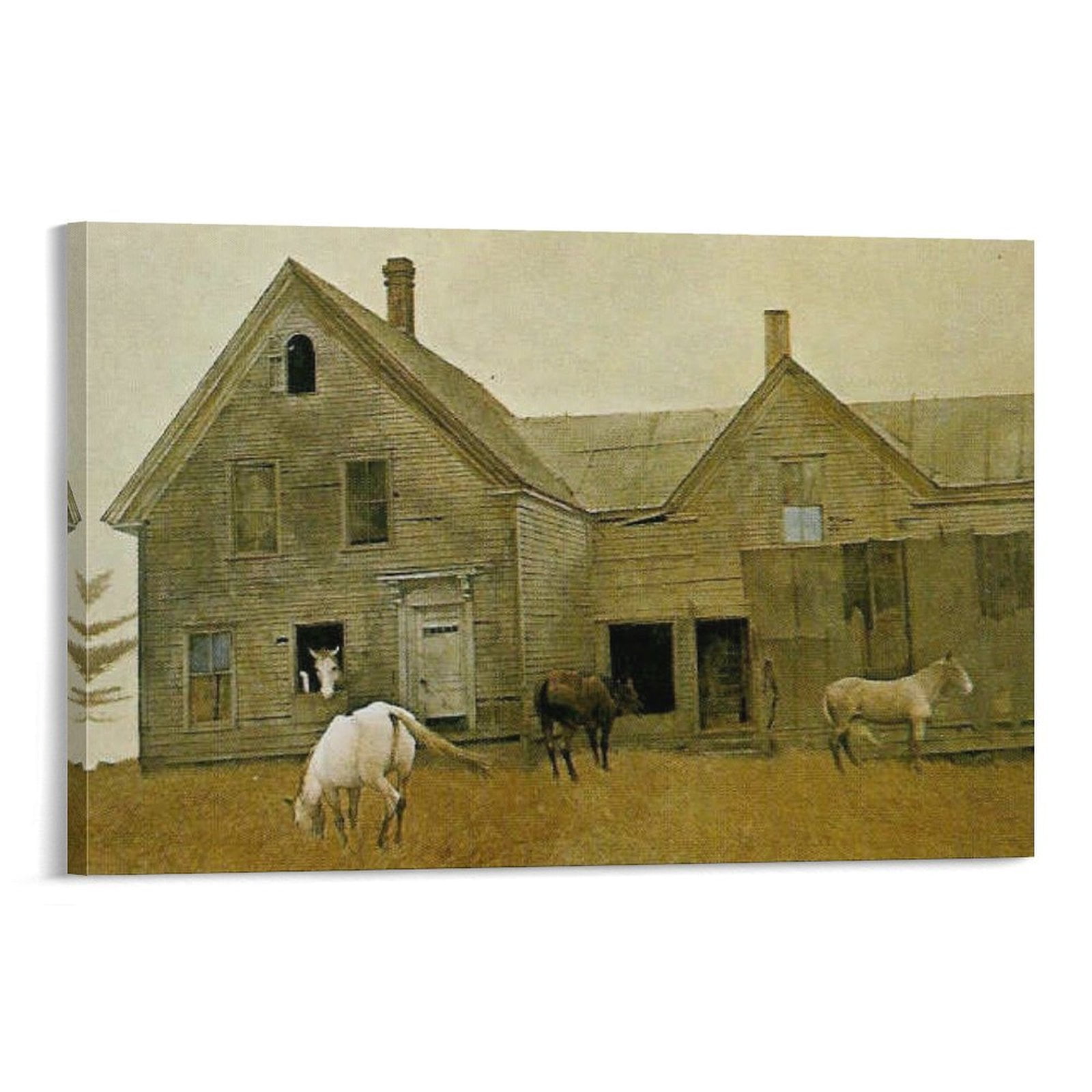 Andrew Wyeth The Artist Painting (39) Print Photo Art Painting Canvas ...