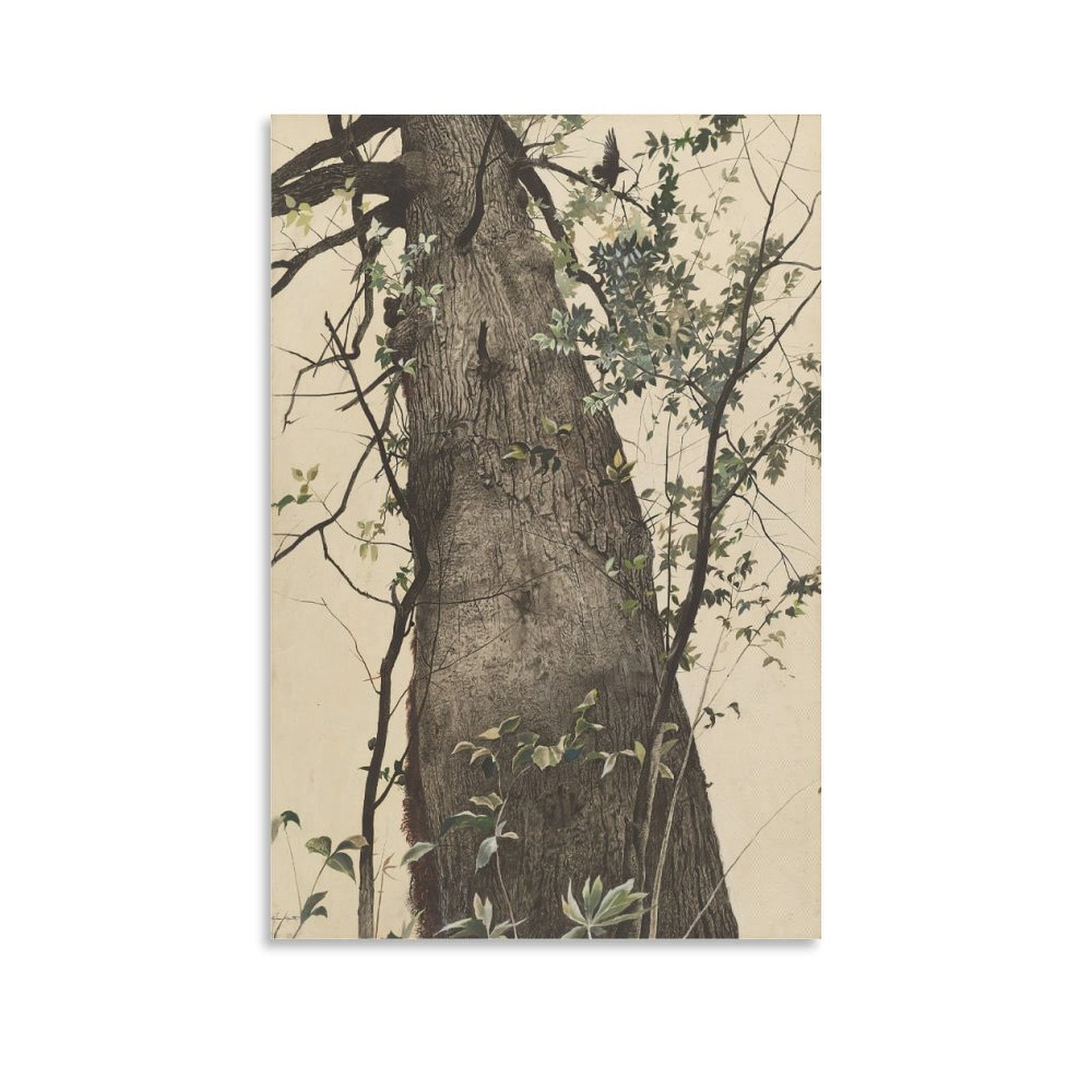 Andrew Wyeth The Oak Wall Art Prints Gifts Canvas Painting Poster Wall ...