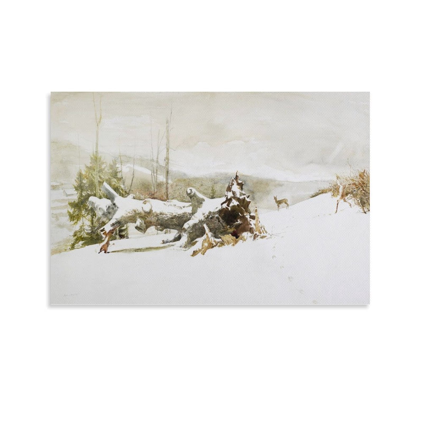 Andrew Wyeth Tracks Canvas Printing Famous Paintings, Wall Art Posters ...