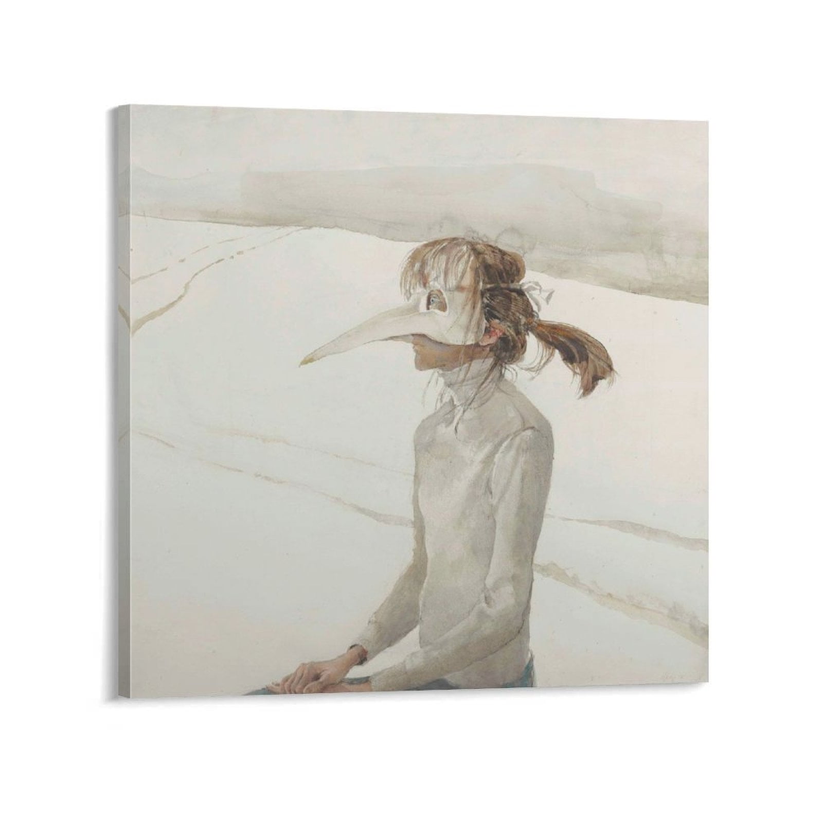 Andrew Wyeth The Artist Poster Hyperrealism Gifts Canvas Painting ...
