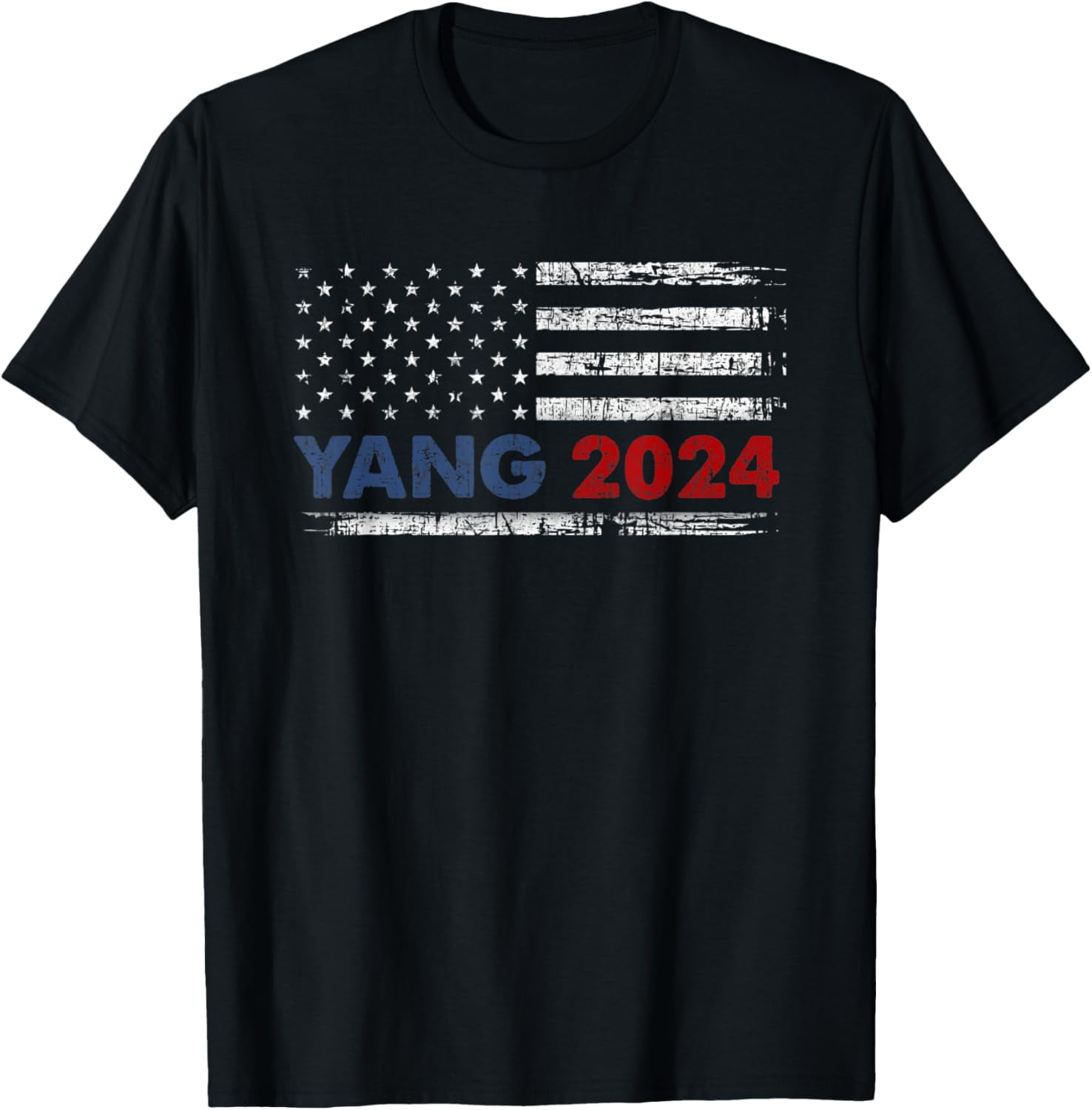 Andrew Yang 2024 Presidential Election Costume USA Flag T-Shirt ...