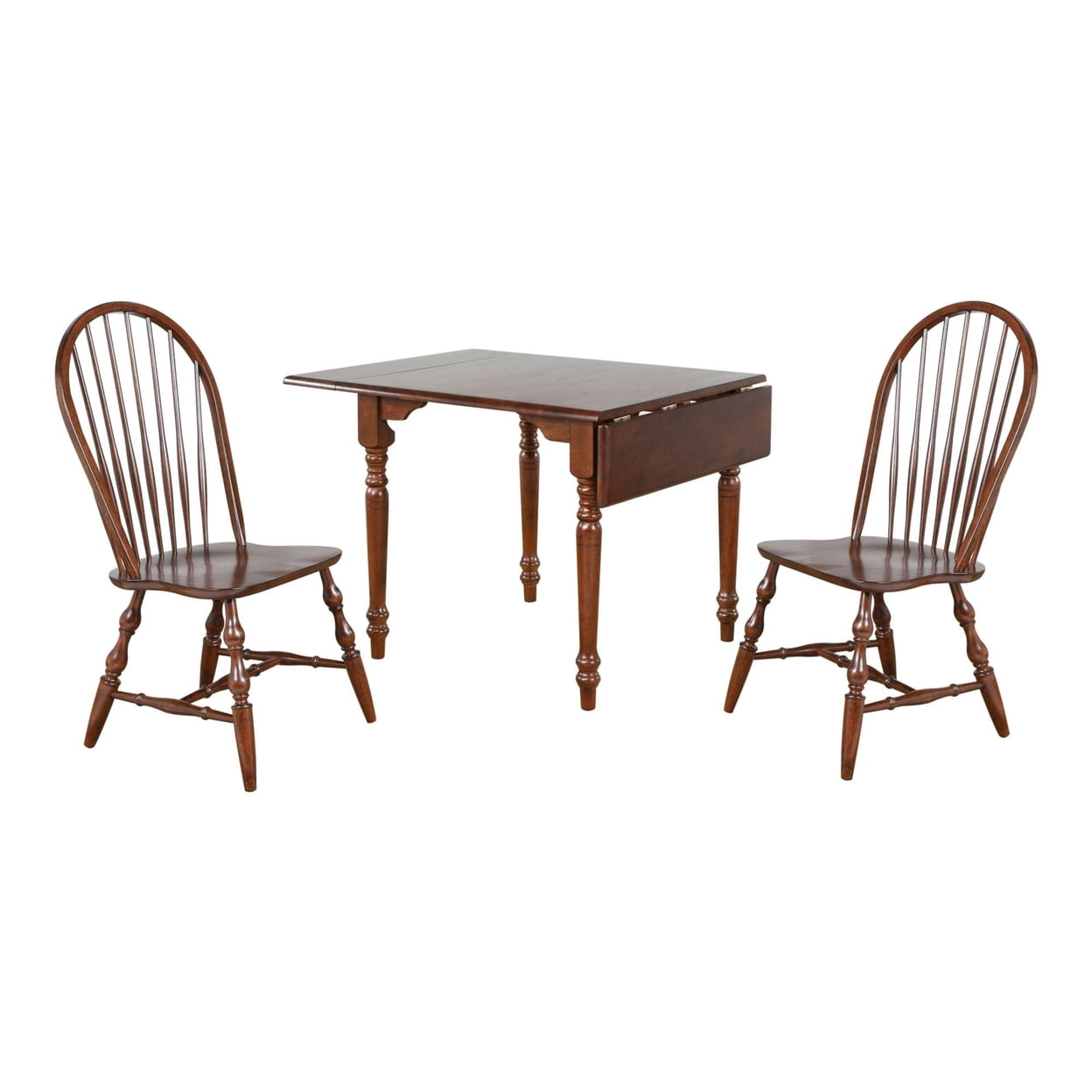Andrews 3-Piece Rectangular Wood Top And Distressed Chestnut Brown ...