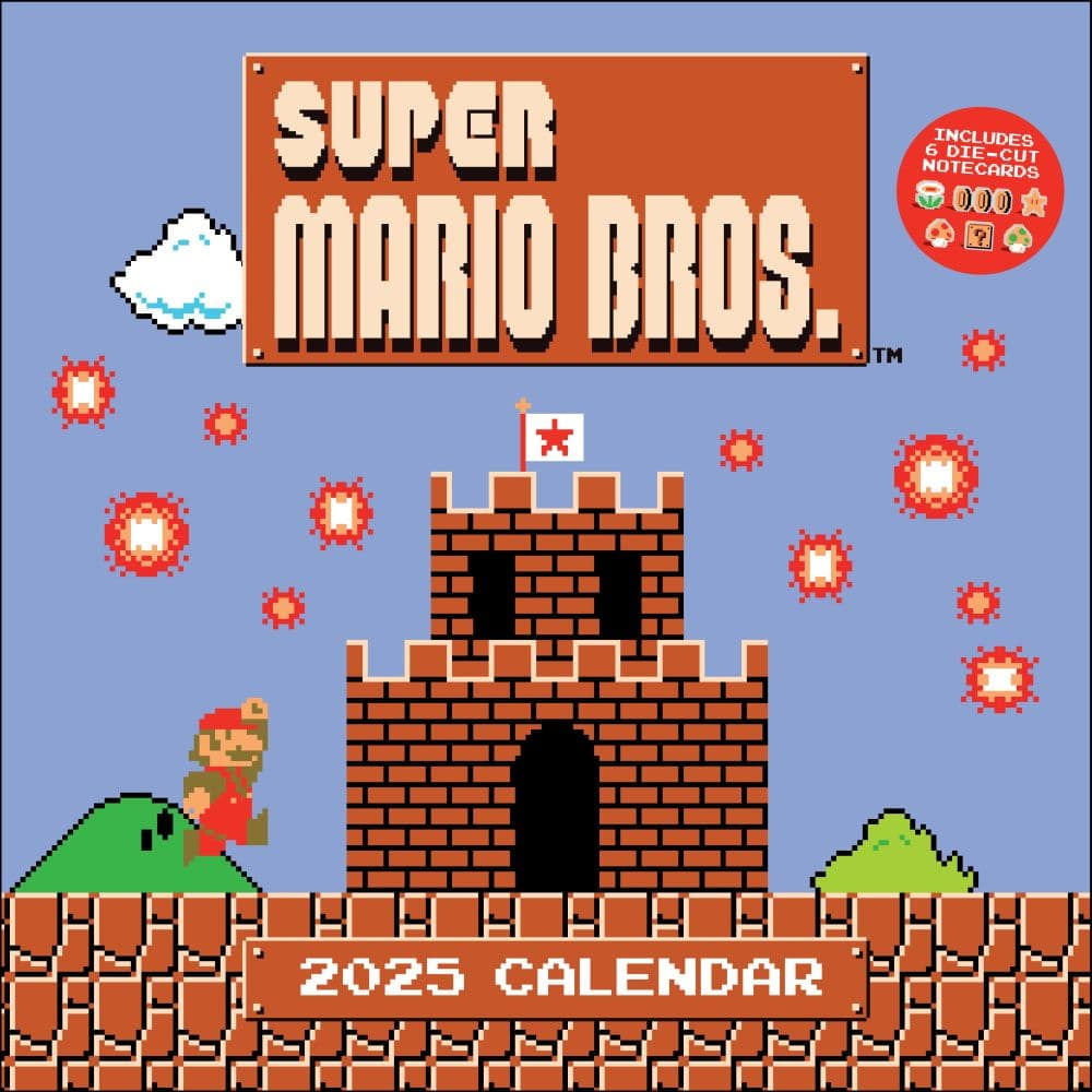 Andrews McMeel Publishing, Super Mario Bros. 8-Bit Retro 2025 Wall ...