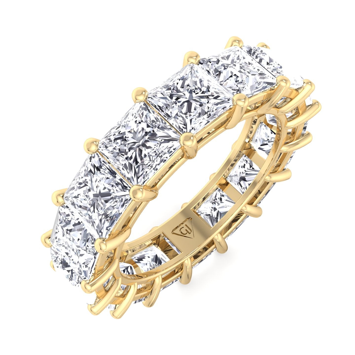 Andria - 2 Carat Princess Cut Diamond Eternity Band - Walmart.com