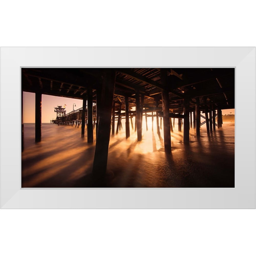 Andria, Miary 24x15 White Modern Wood Framed Museum Art Print Titled - San Clemente-California ...