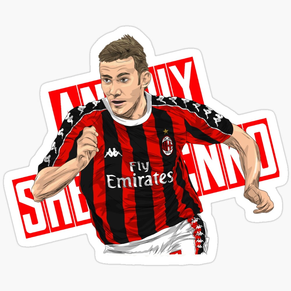 Andriy Shevchenko Ac Milan Sticker Phone Decal Water Bottle Stickers ...