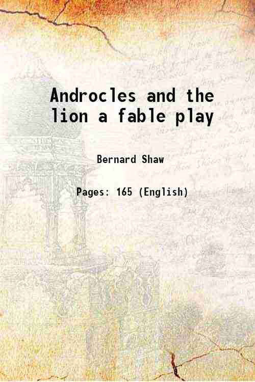 Androcles and the lion a fable play 1921 [Hardcover] - Walmart.com