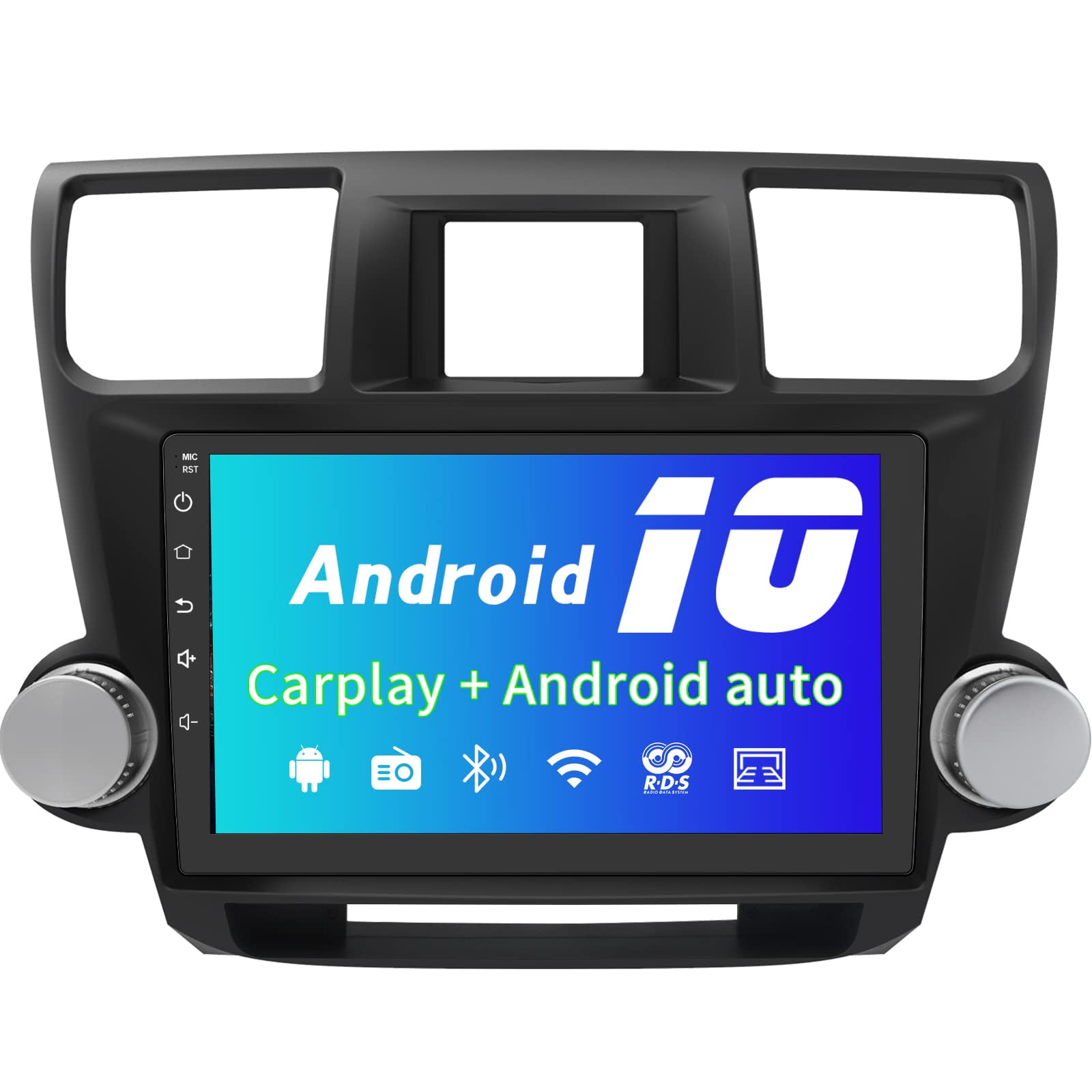 Android 10 for Stereo Radio Compatible for Toyota Highlander 2009-2013 ...