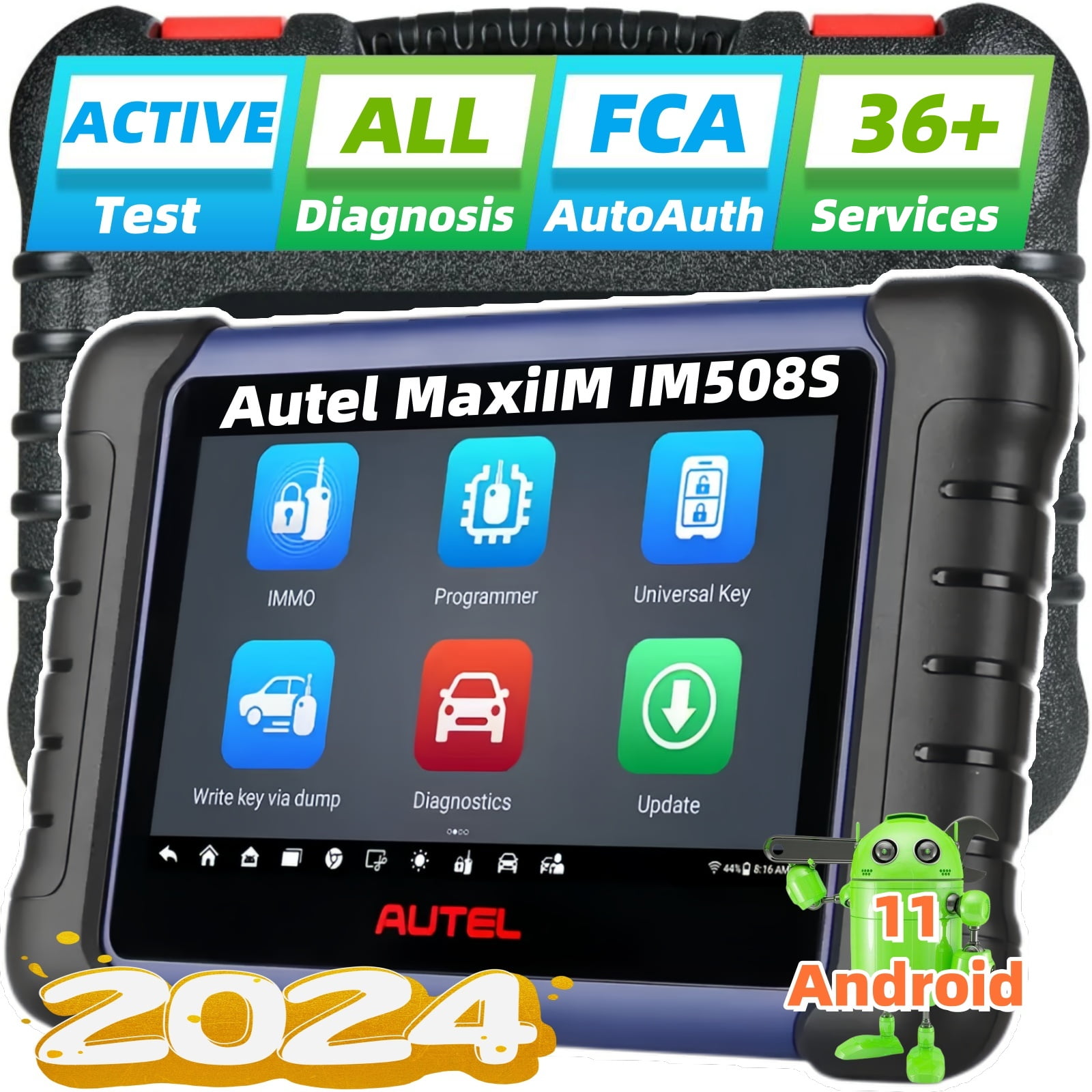 2023 Autel MaxiIM IM508S Android 11 Key Programming Tool, IM508/KM100 ...