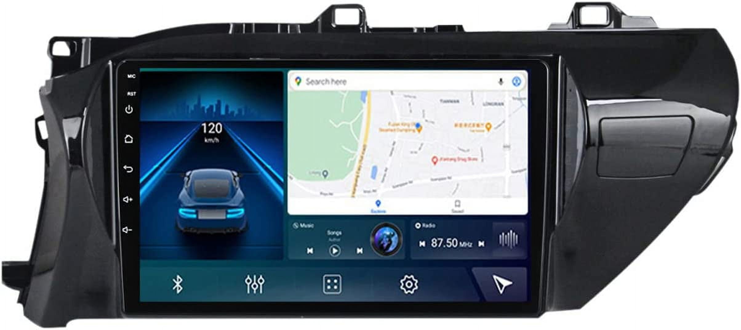 Android 11 Car Radio Audio Stereo Head Unit GPS Navigation with Rear ...