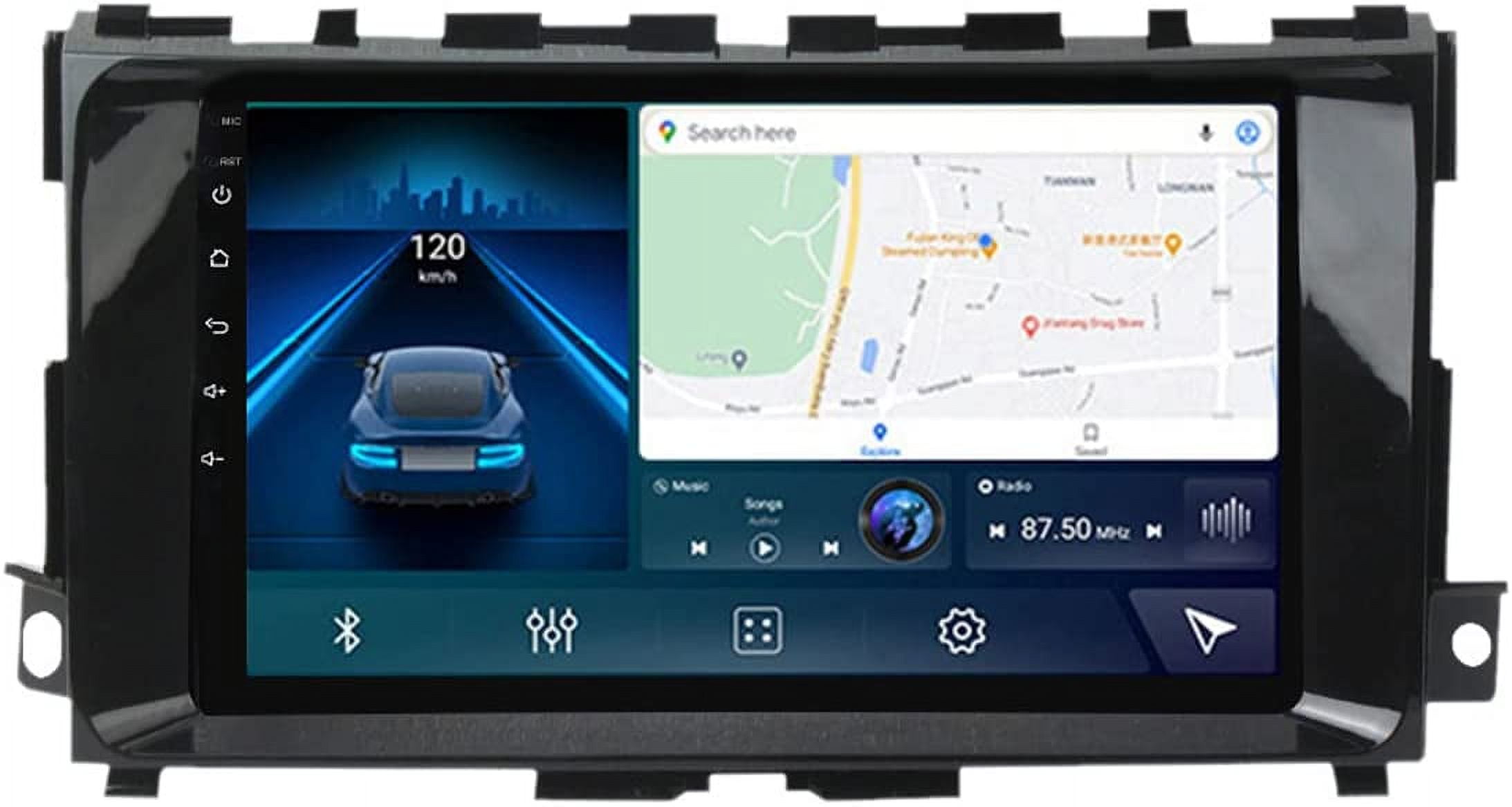 Android 11 Car Radio Audio Stereo Head Unit GPS Navigation with Rear ...