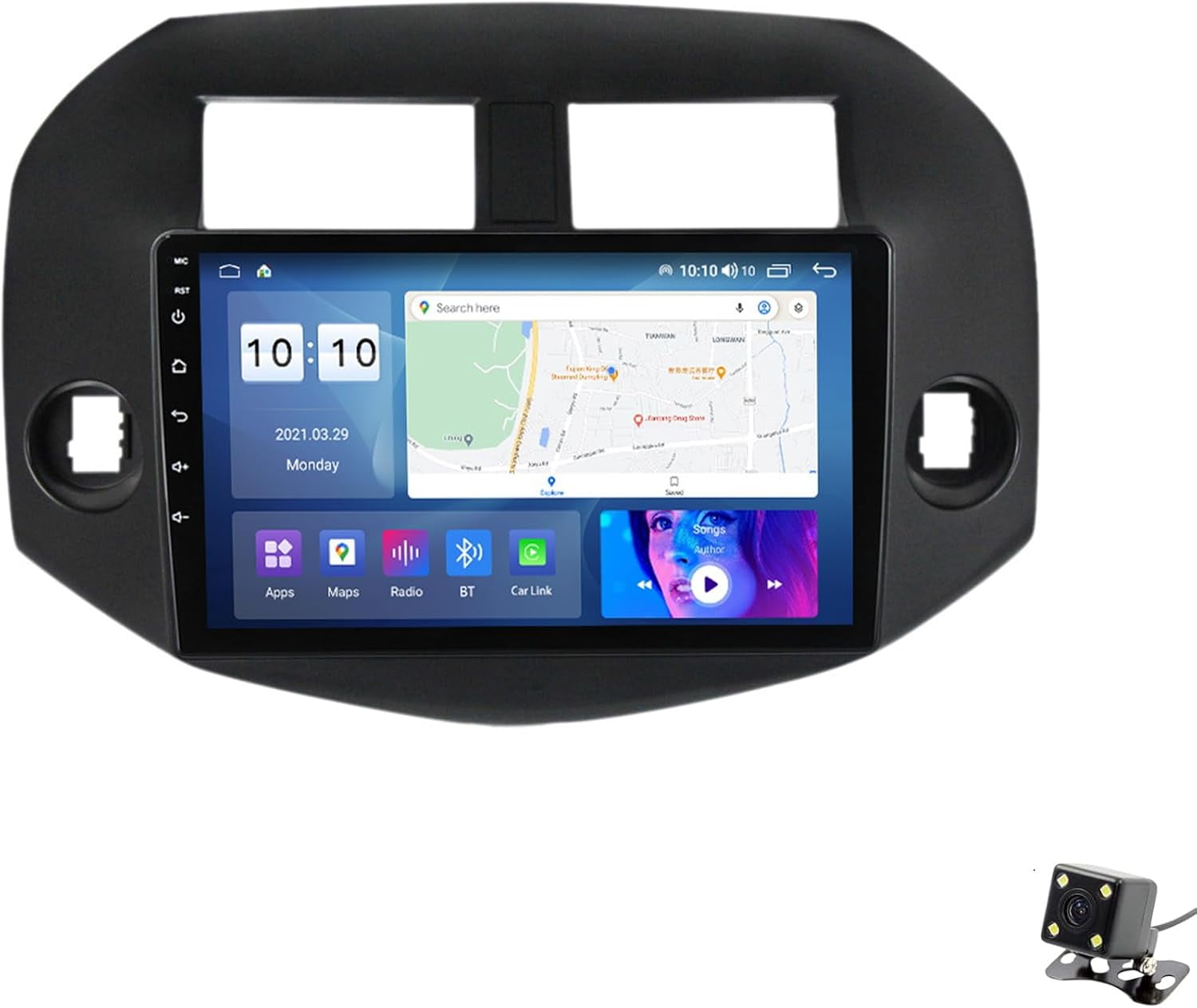 Android 11 Head Unit 2 Din Car Stereo Sat Nav for Toyota RAV4 2005-2013 Radio GPS Navigation 10. ...