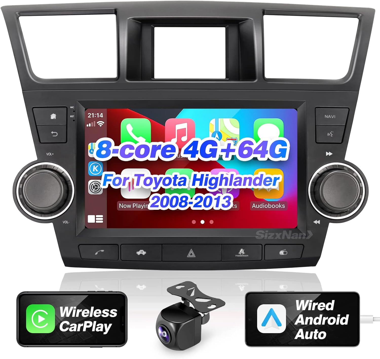 Android 11 Touch Screen Compatible with Carplay Android Auto,Car Radio ...