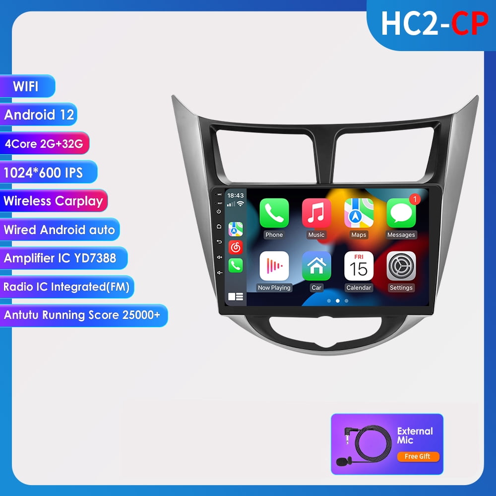 2+32GB Android 12 Car Stereo GPS Radio with Audio Installation for ...