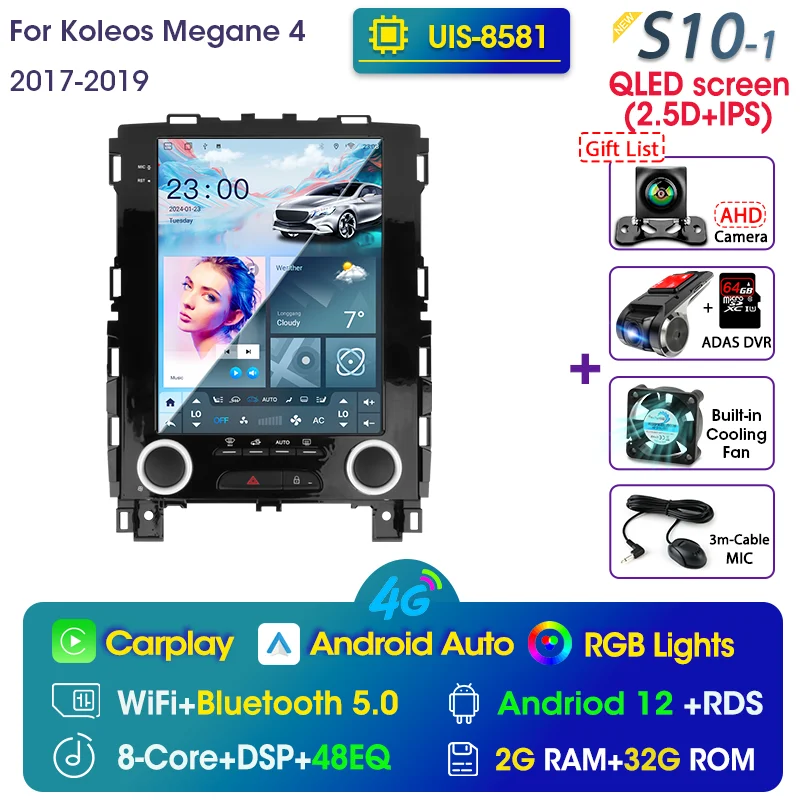 Android 12 Car Radio for Renault Megane 4 Samsung Koleos "SM6" Talisman ...