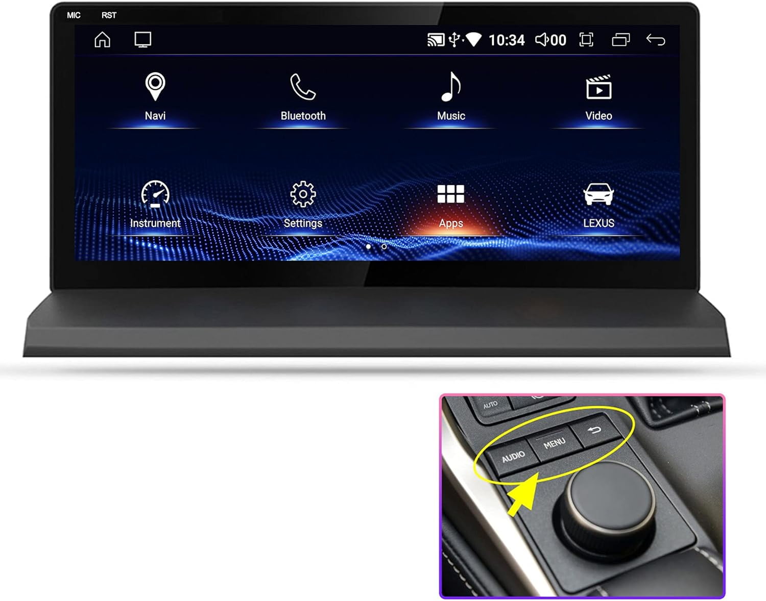 Android 12 Car Stereo 1920x720 Blue-ray 10.25 inch Touch Screen for ...