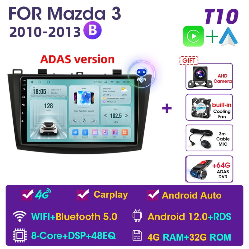 Android 12 DSP Car Radio Multimidia Video Player Navigation GPS Stereo ...