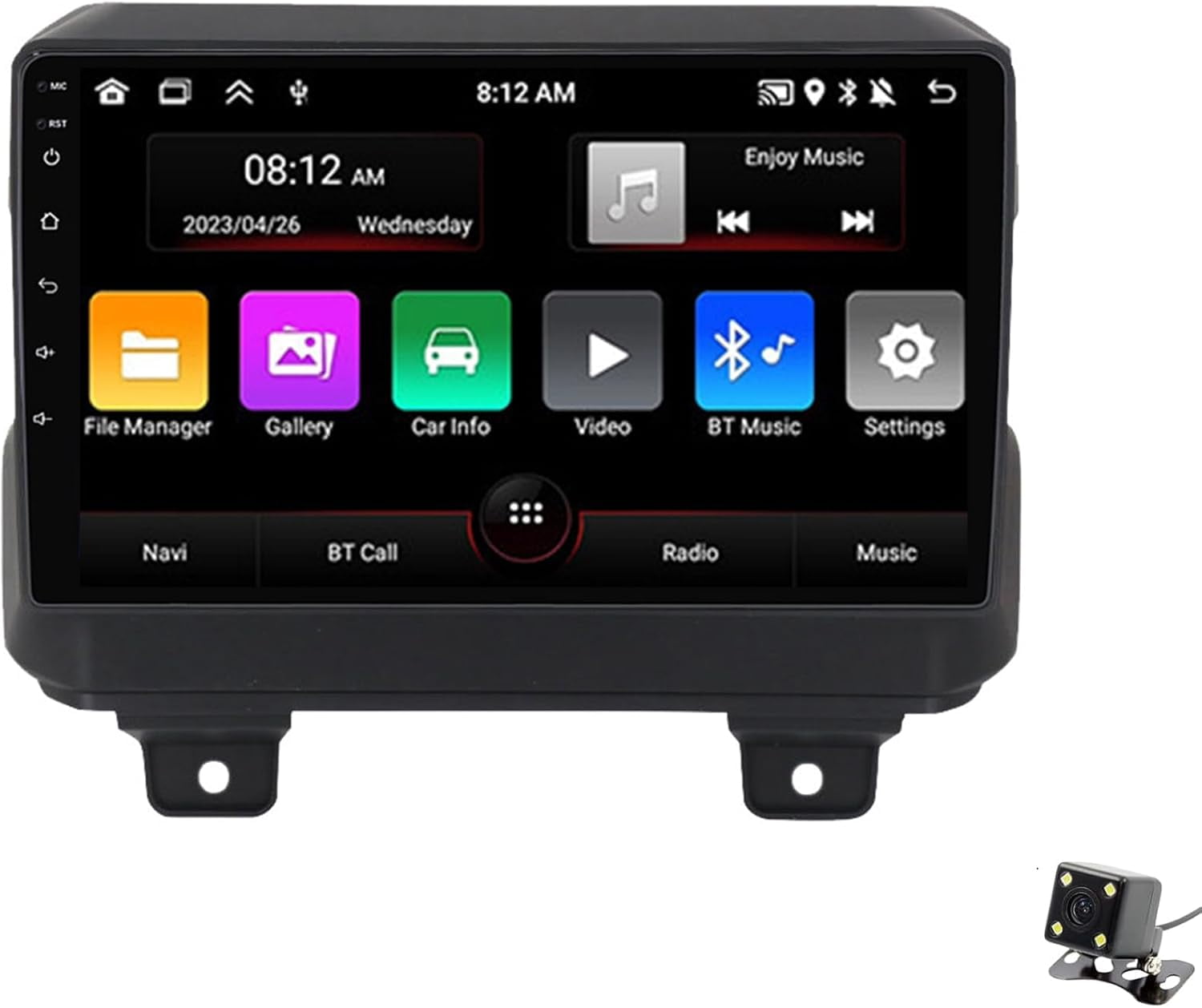Android 12 Head Unit 2 Din Car Stereo Sat Nav for Jeep Wrangler 2018 ...