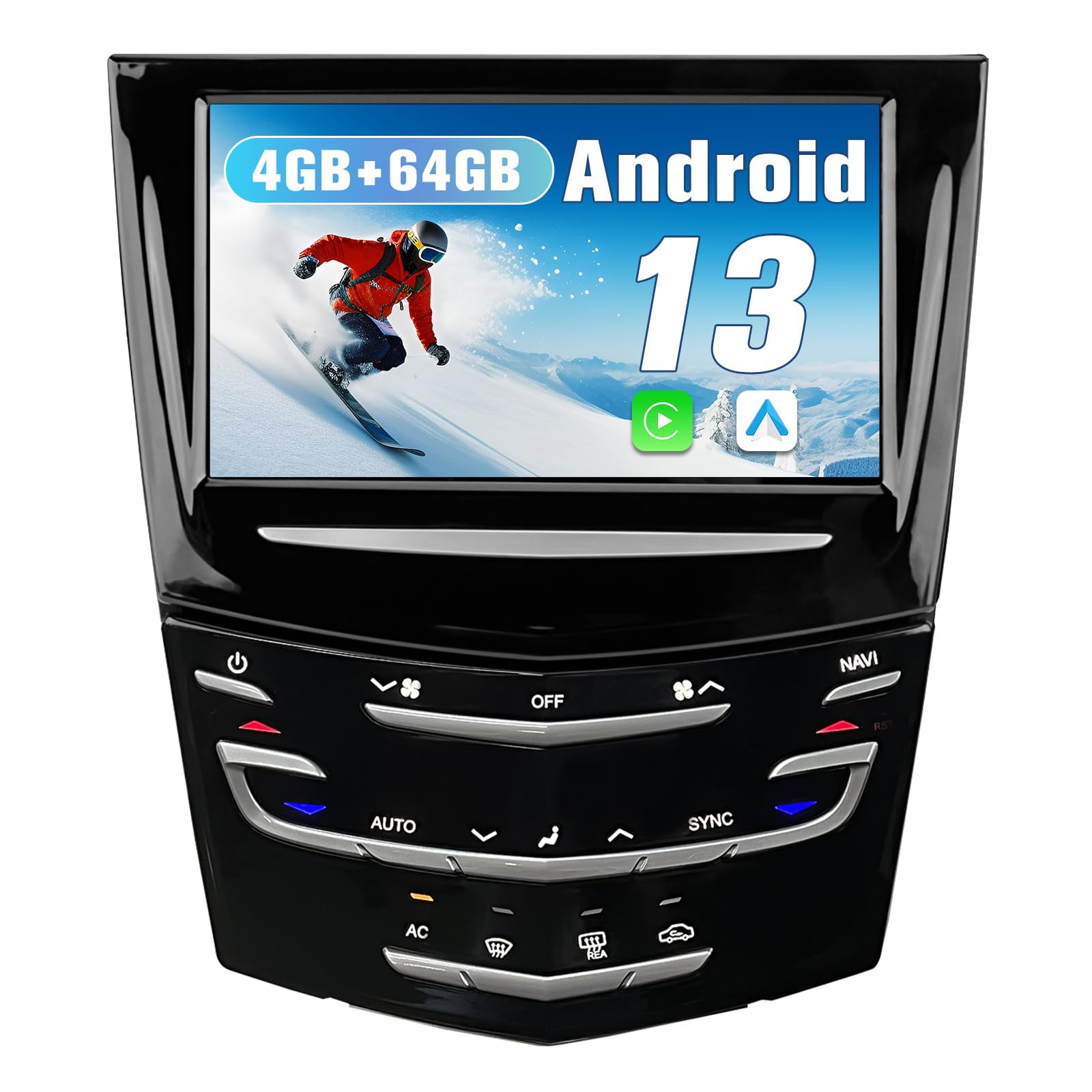 Android 13 Car Radio Stereo for 2014-2017 Cadillac Escalade ATS high Models, Cadillac Escalade ...
