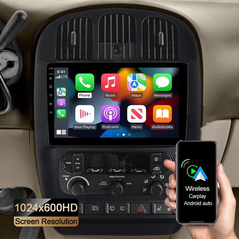 Android 13 Car Radio Stereo for Chrysler Town Country 2001-2007, 10" Car Multifunctional Player ...