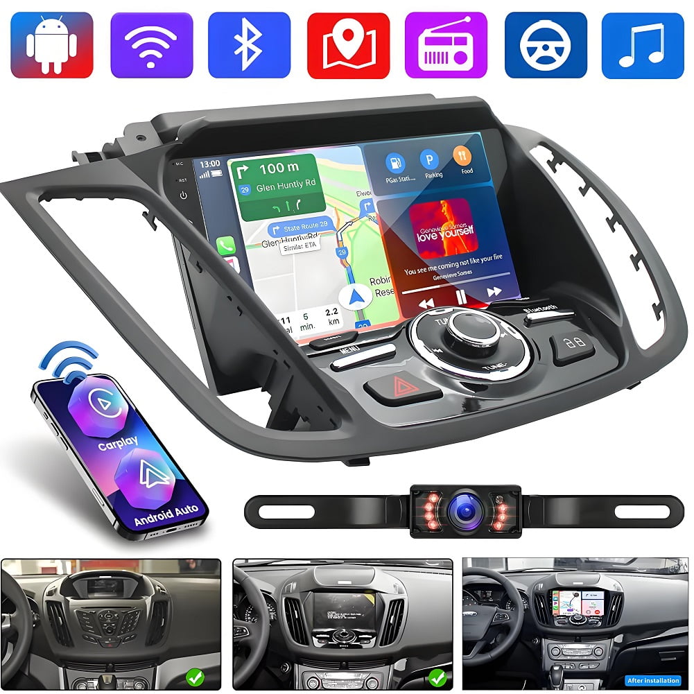 Android 13 Car Radio Stereo for Ford Escape 2013-2019 with Wireless ...