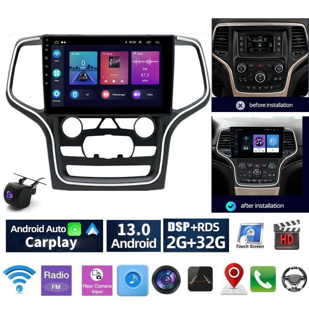 Android 13 Car Radio Stereo for Jeep Grand Cherokee 2014-2022, 10" Car Multifunctional Player ...