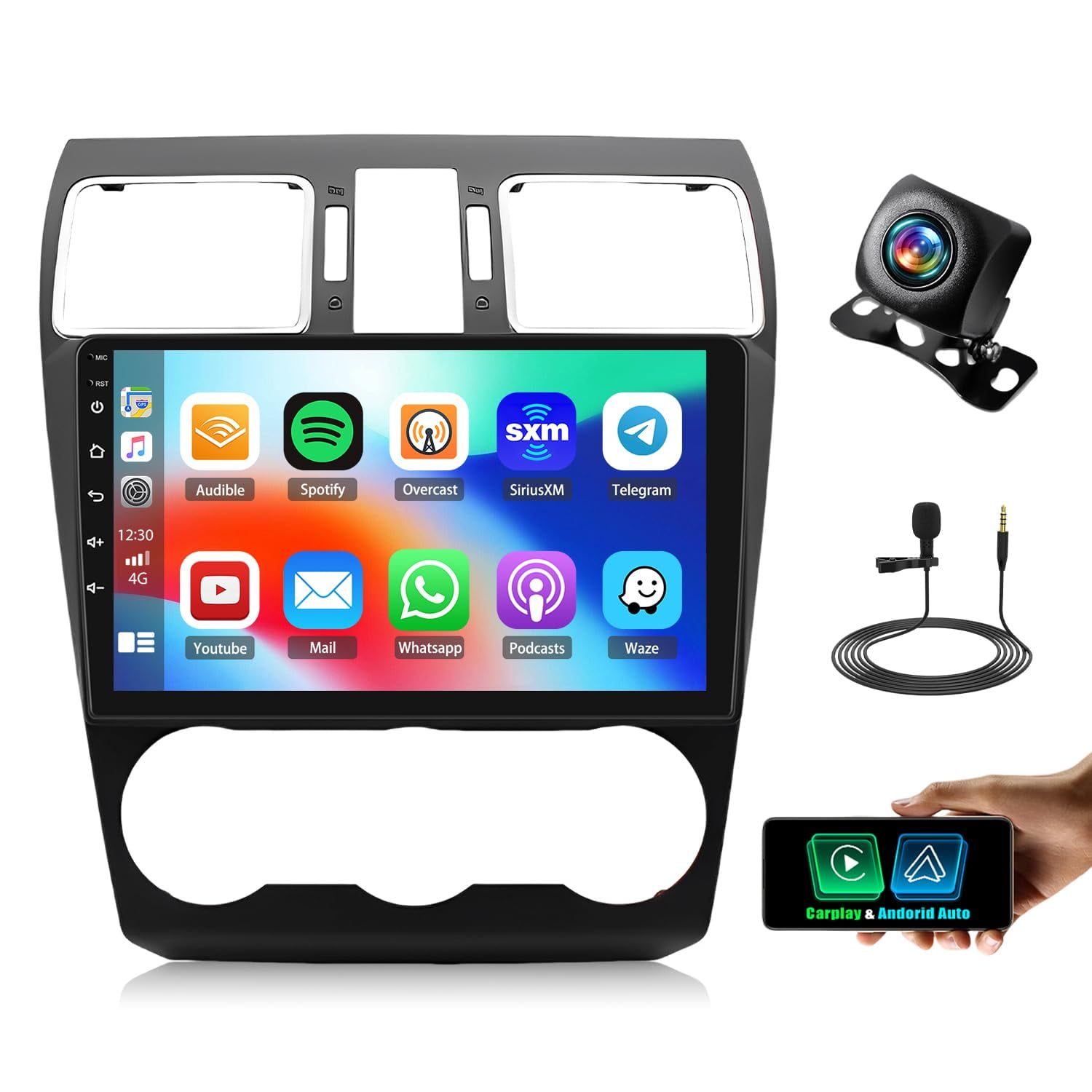 Android 13 Car Radio Stereo for Subaru Forester XV/WRX 2015-2018 with ...