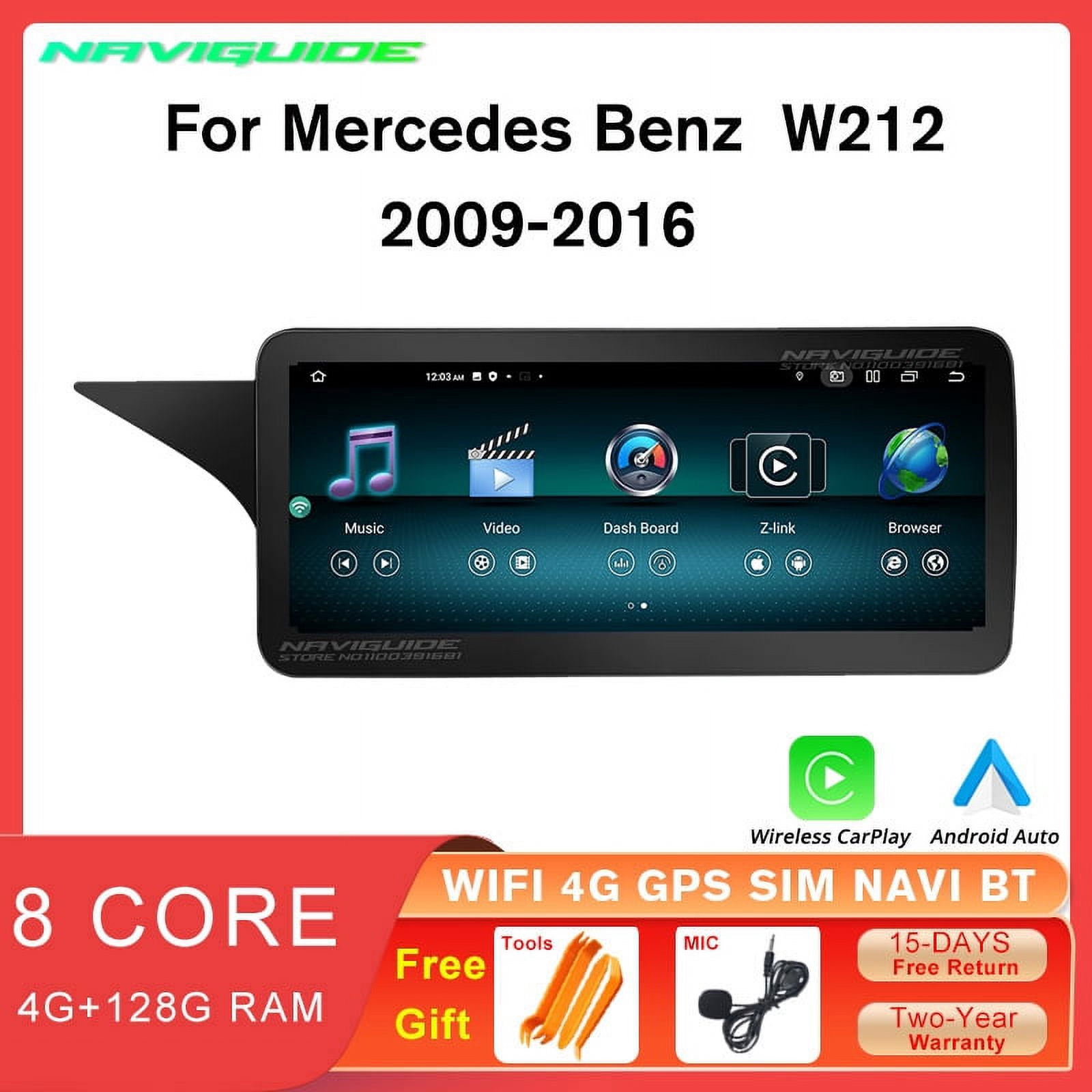 Android 13 Car Stereo 10.25" Car Touch Screen for Mercedes Benz E Class ...