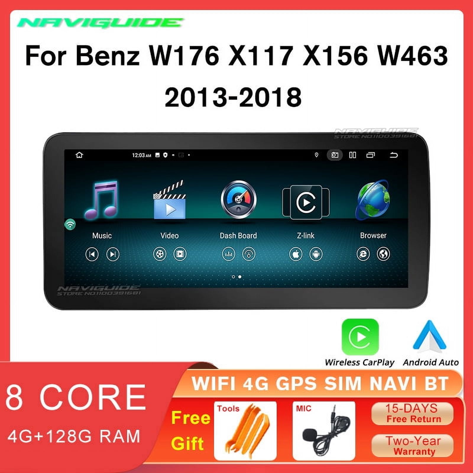 Android 13 Car Stereo 10.25inch Car Touch Screen for Mercedes Benz A ...