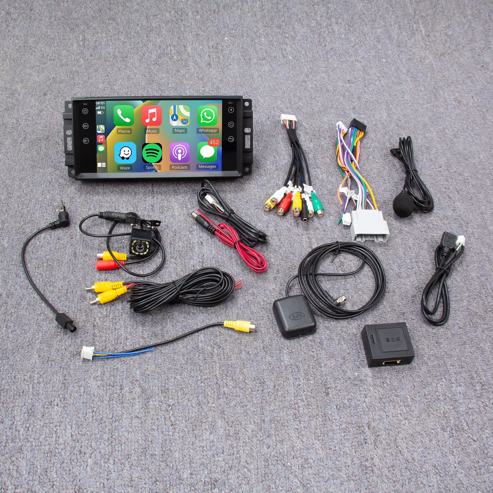 Android 13 Car Stereo Apple CarPlay Radio GPS Navi For Jeep Wrangler ...