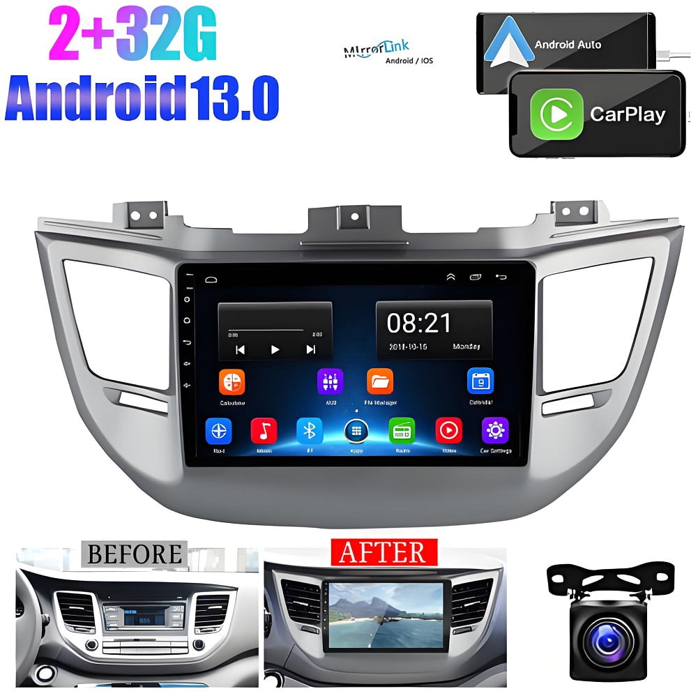 Android 13 Car Stereo for Hyundai Tucson 2015-2019, 9 Inch Touch Screen ...