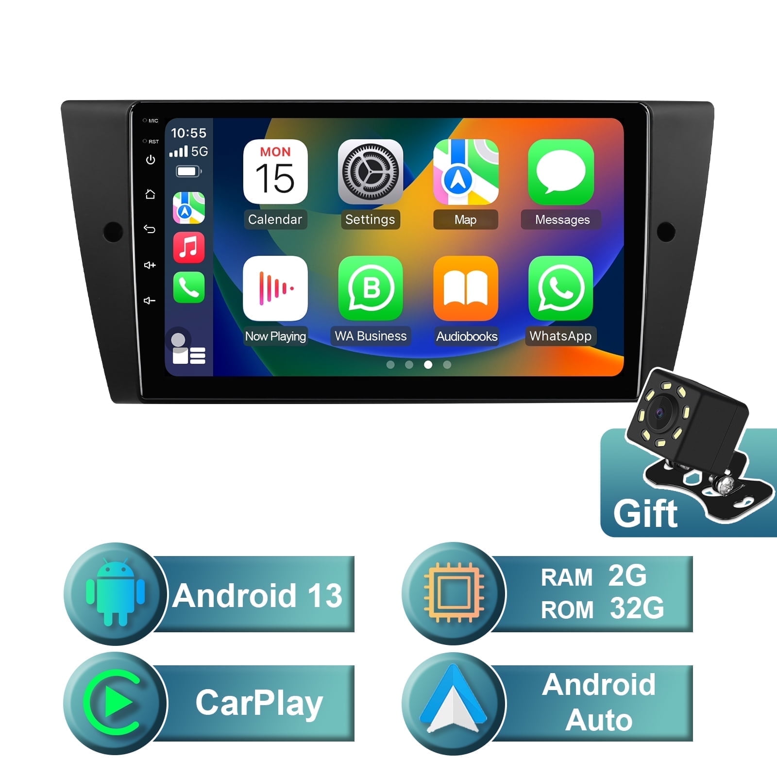 Android 13 Car radio for BMW 328i 335i 325i (E90/E91/E92/E93) 2005-2011 ...