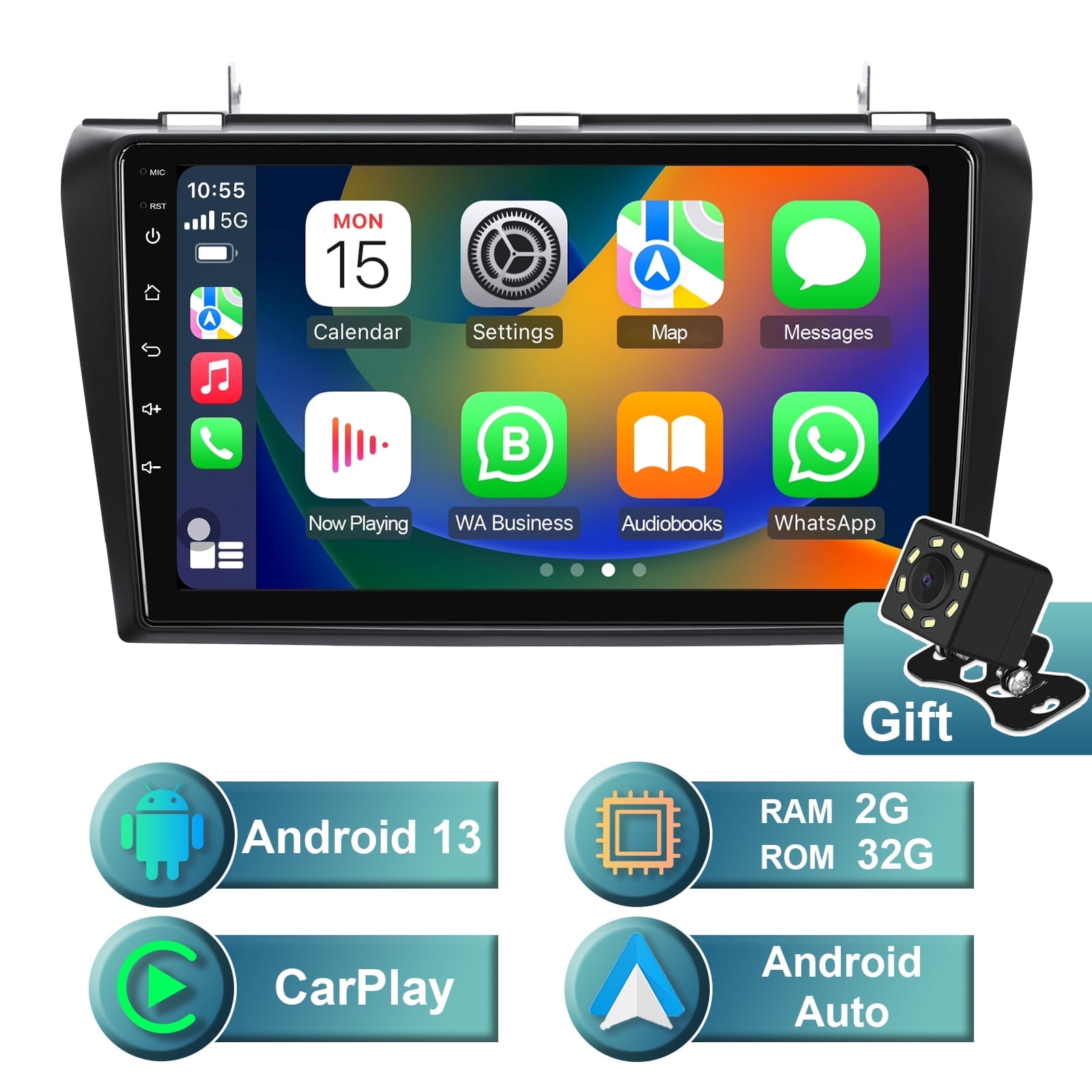 Android 13 Car radio for Mazda 3 2004-2009 Multimedia Stereo Wireless ...